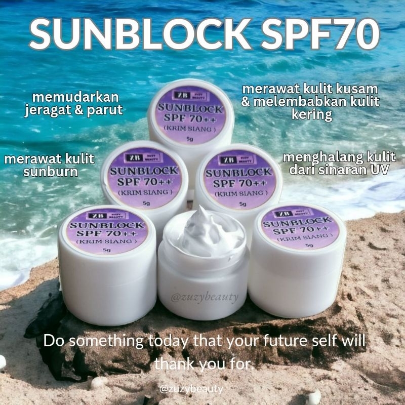 SUNBLOCK SPF70 ( ZB ) | Shopee Malaysia