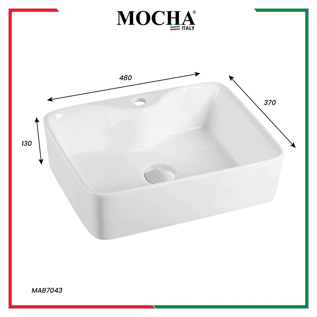 Mocha Premium counter top Basin MWB7040 Sinki Tandas Toilet bothroom ...