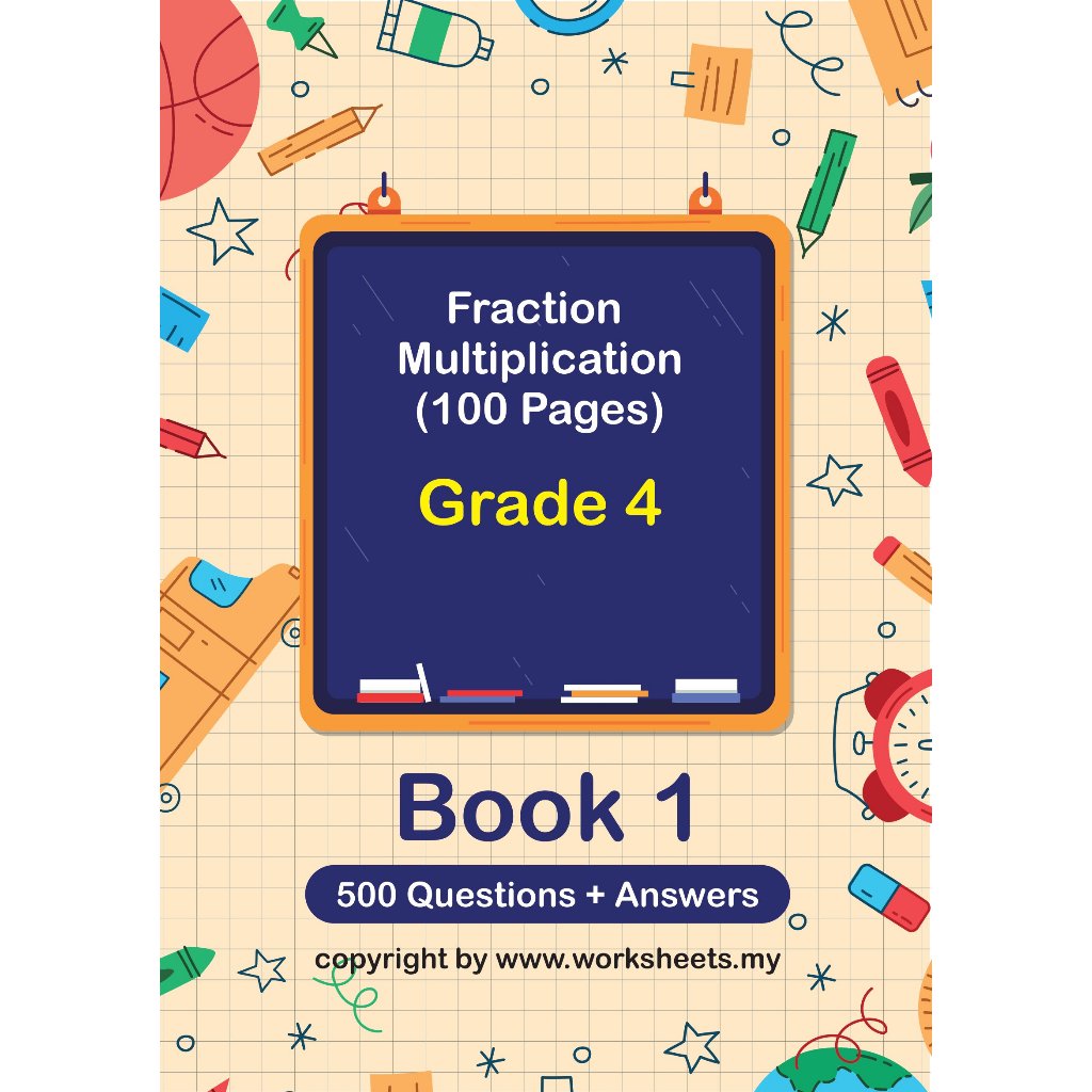 IGCSE Mathematics Worksheets: Fraction Multiplication Worksheets 1500 Q ...