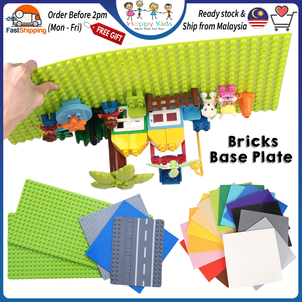 [Happy Kids] Classic Building Blocks Plate Base Plastic Bricks ...