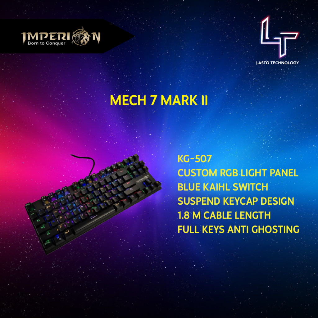 Imperion 87 Key Mechanical KB Mech 7 Mark II KG-507 KB | Shopee Malaysia
