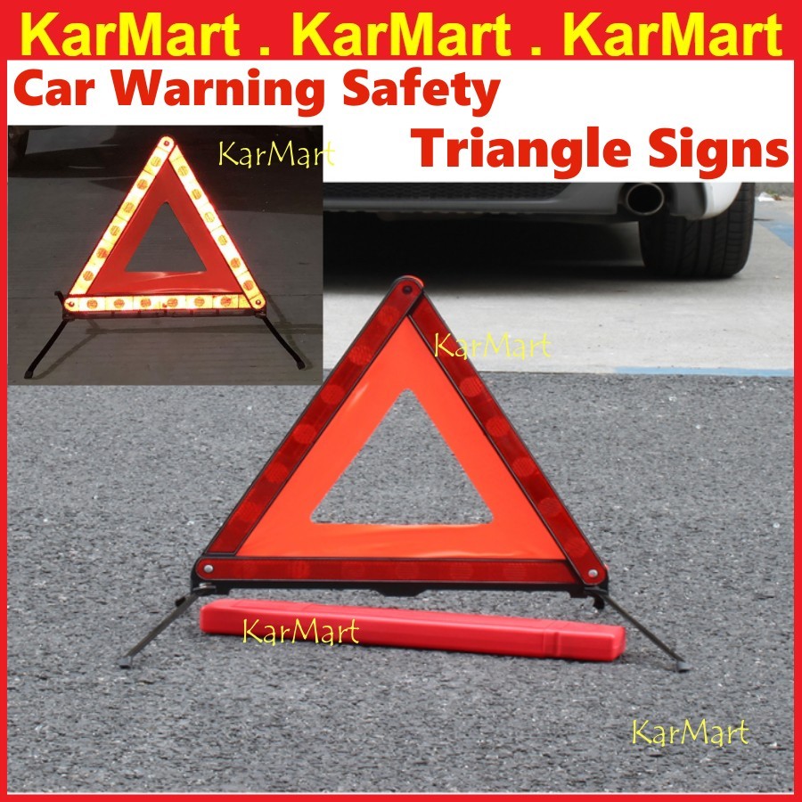 Car Warning Foldable Triangle Sign Car Emergency Triangle Safety ...