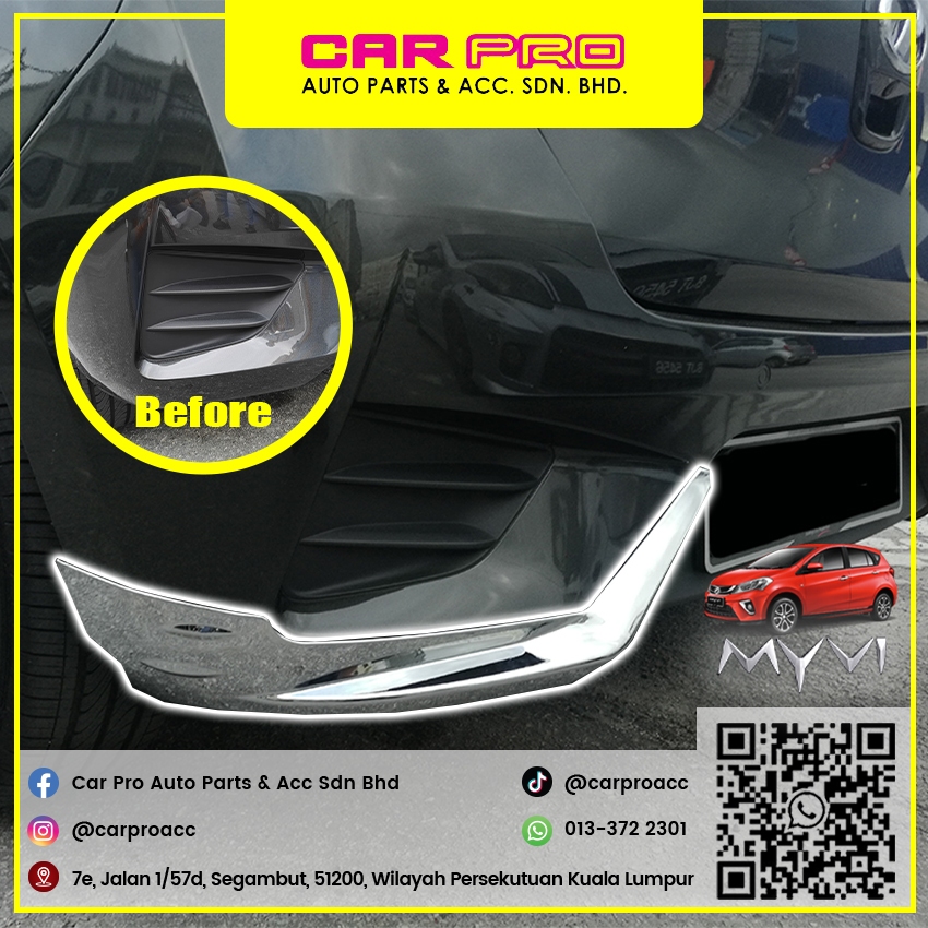 Perodua Myvi 2017 - 2022 Rear Skirt Gear Up Body Kit - New Model ...