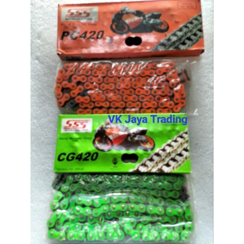 Offer Motorcycle SSS Chain 420 120L Rantai Bermutu Tinggi 1unit ...