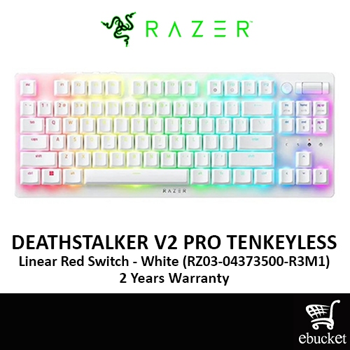 Razer DeathStalker V2 Pro Tenkeyless - White (RZ03-04373500-R3M1 ...