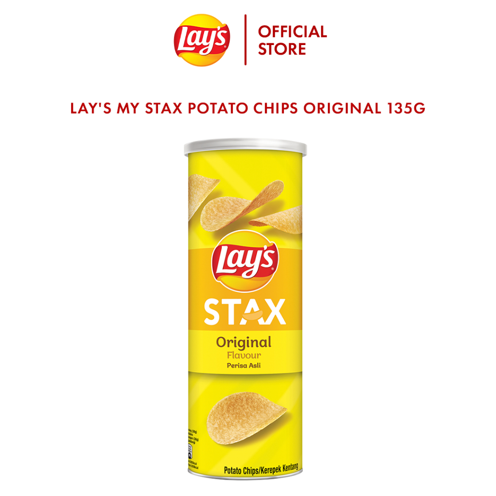 Lay's MY Stax Potato Chips - Original (135g) / Lay's Stax Kerepek Kentang Perisa Asli 135g ...