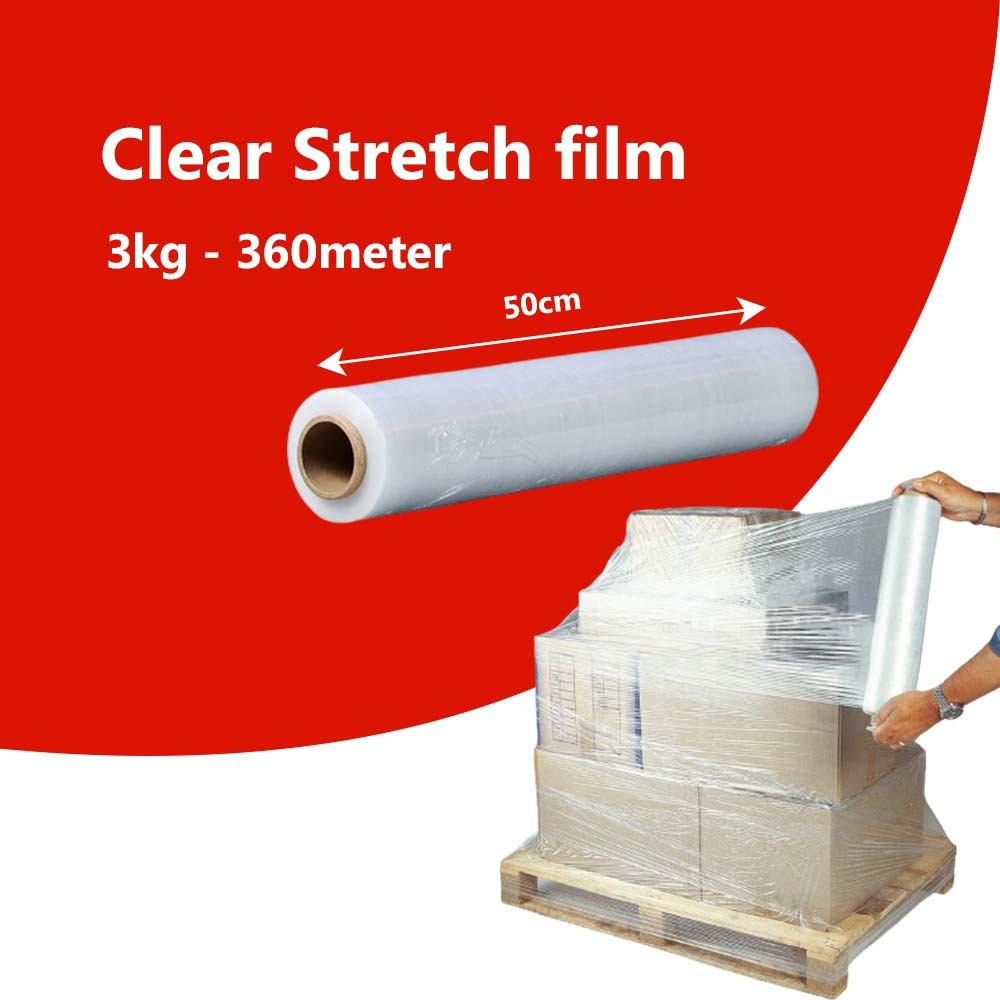 Clear Stretch film wrapping plastic wrap 3kg 50cm | Shopee Malaysia