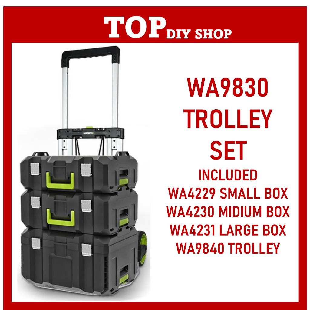 Worx Stacking Box Worx Tool Box- WORX WA4229 WA4230 WA4231 Toolbox ...