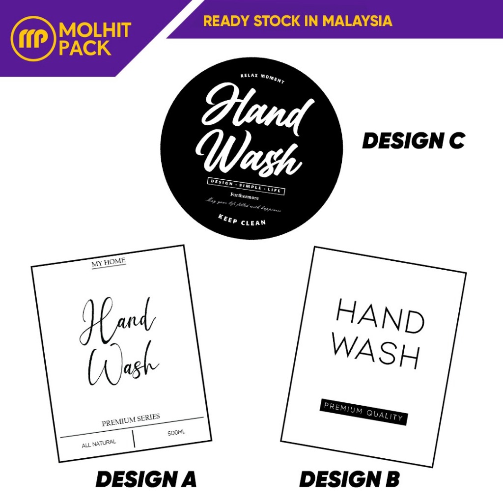 (SET) Toiletries Sticker | Waterproof Sticker | Detergent Laundry Label ...