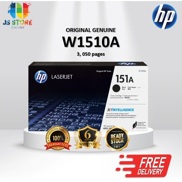 [100% ORIGINAL] HP 151A W1510A Black Original LaserJet Toner Cartridge ...