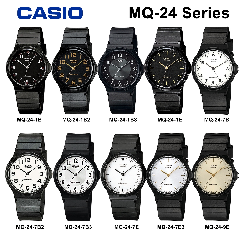 Casio MQ-24 MQ-24UC MQ-38UC Small Size Quartz Analog Resin Band Unisex Kid's Watch | Shopee Malaysia