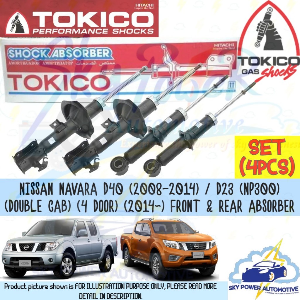 NISSAN NAVARA D40 / D23 NP300 DOUBLE CAB 4 DOOR (2008~) TOKICO (TKC ...