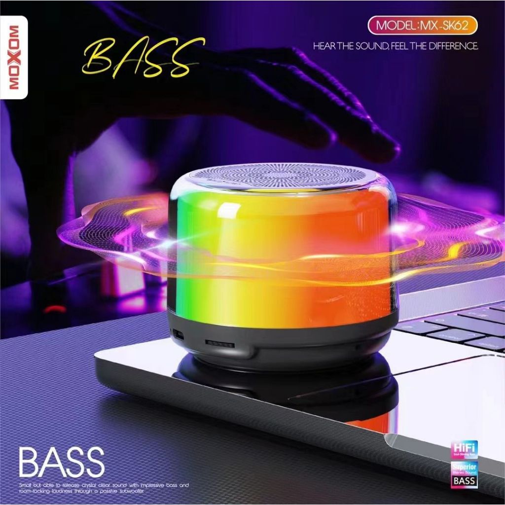 MOXOM Mini Sepiker Subwoofer Super Bass Power Bluetooth Speaker PC ...