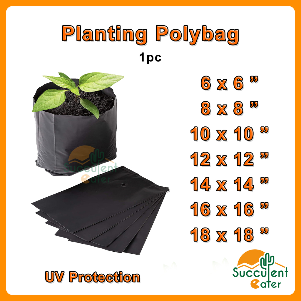 1pc Polybag Polibeg Tebal UV Proctection Nursery Planting Flower Plant ...