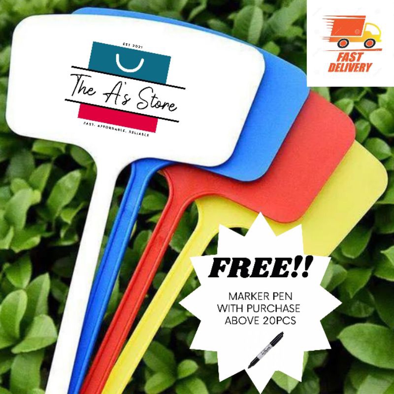 [Malaysia ready stock]1pcs 36cm Plants Label Tag Waterproof Plastic Tag ...