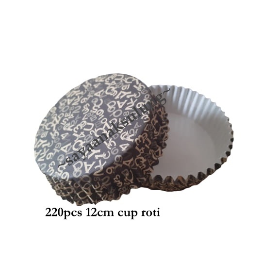 220pcs 12cm Baking Paper Papercup Roti Bread Bun Pizza | Shopee Malaysia