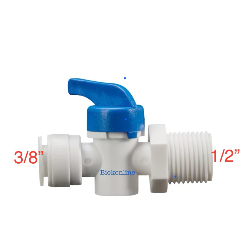 Water Adapter 1/2" to 3/8" PVC Ball Valve for Tubing Size 3/8” | Shopee ...