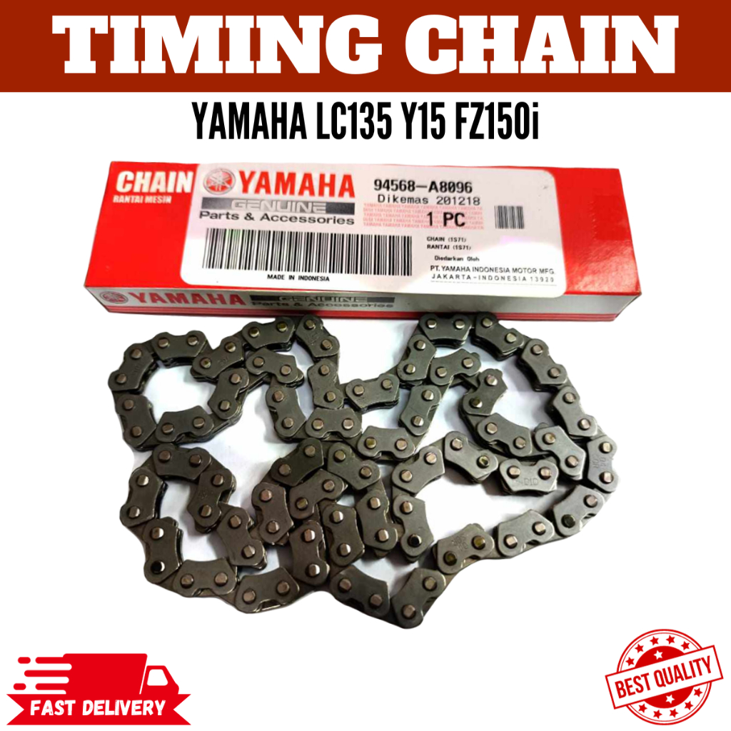 100% ORIGINAL YAMAHA LC135 Y15 FZ150i TIMING CHAIN RANTAI KECIL ENJIN ...