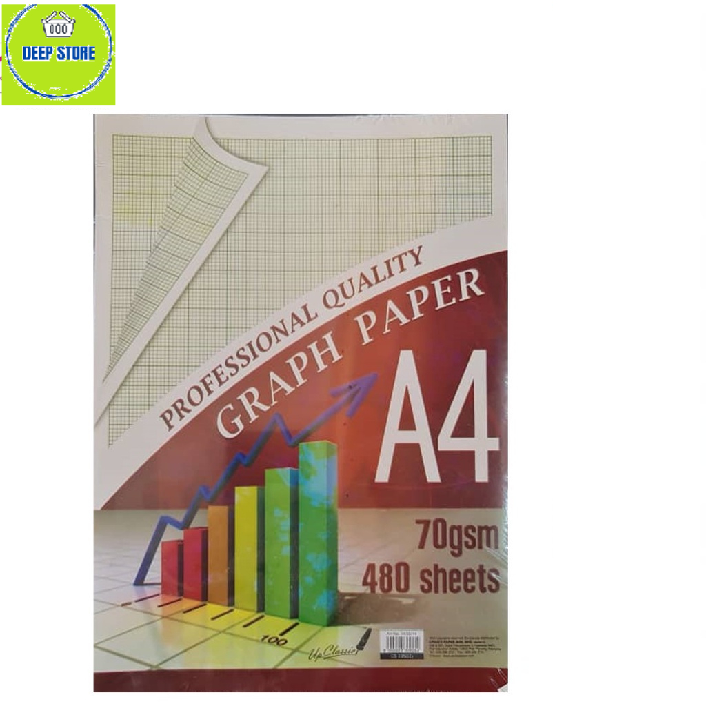 [ST-GR MY] Graph Paper A4 70GSM 480s (2mm Squares 2 Sides) CS 03829(2 ...