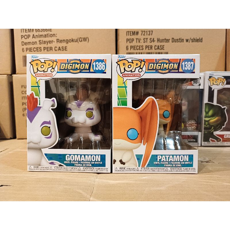 Funko Pop - Digimon Patamon & Gomamon Set of 2 Vinyl Figure | Shopee ...