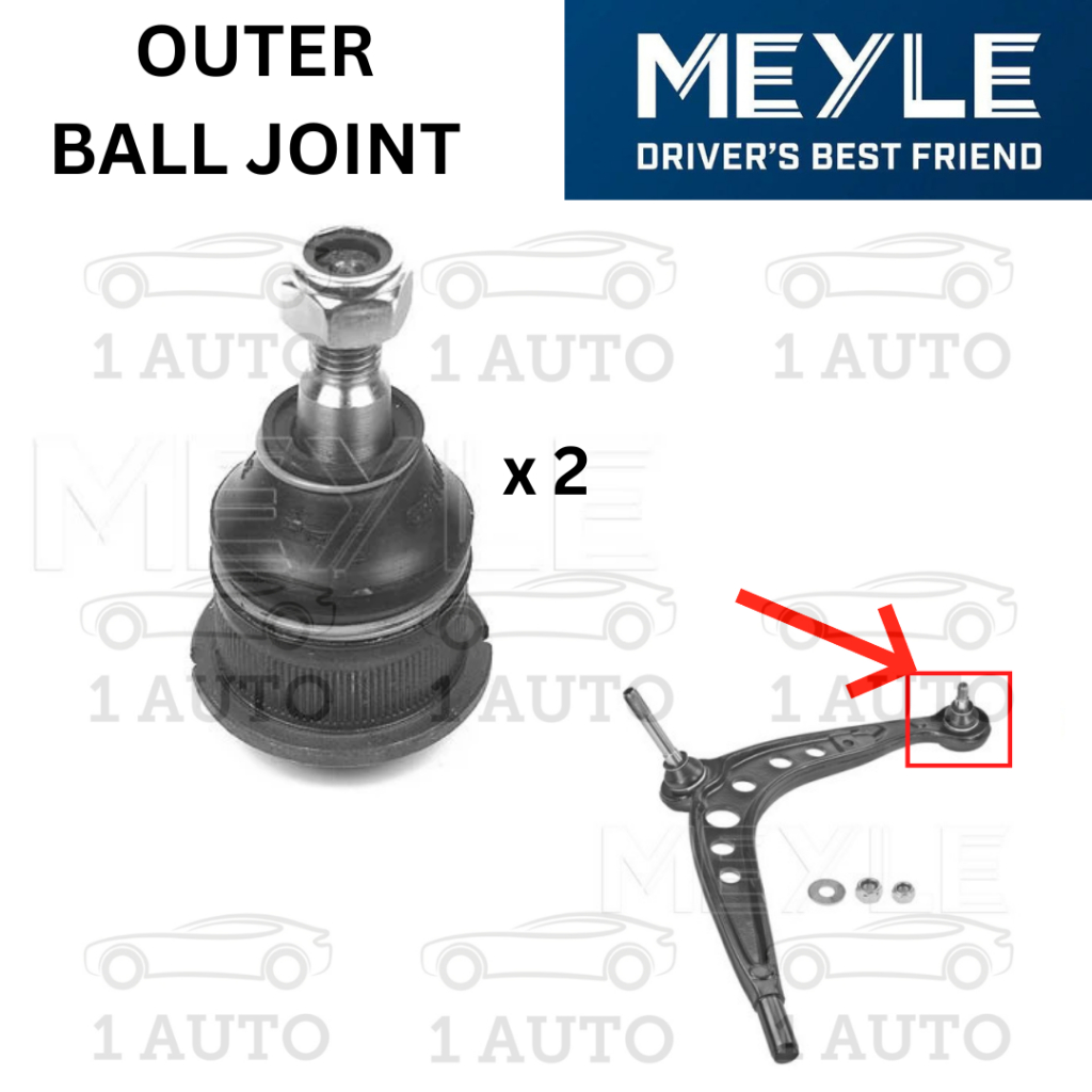MEYLE GERMANY FRONT LOWER ARM OUTER BALL JOINT (2PCS) BMW E30 | Shopee ...