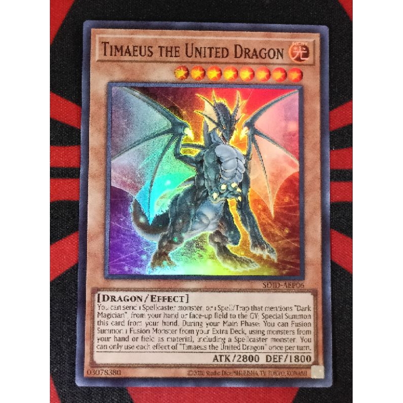 YUGIOH KONAMI SDID-AEP06 Timaeus the United Dragon (Super Rare ...