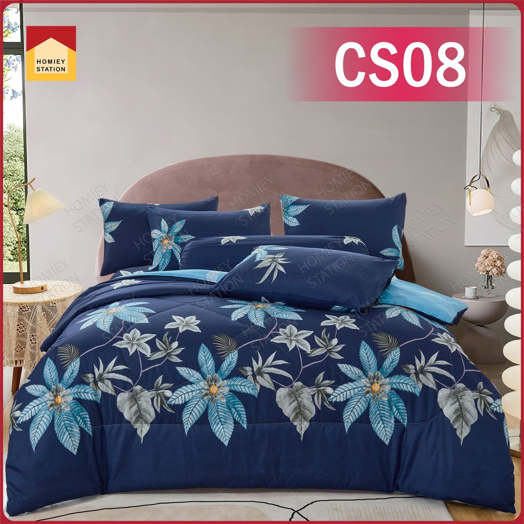 7IN1 Comforter Set Cadar with Selimut Bercorak Super Single/Queen/King ...