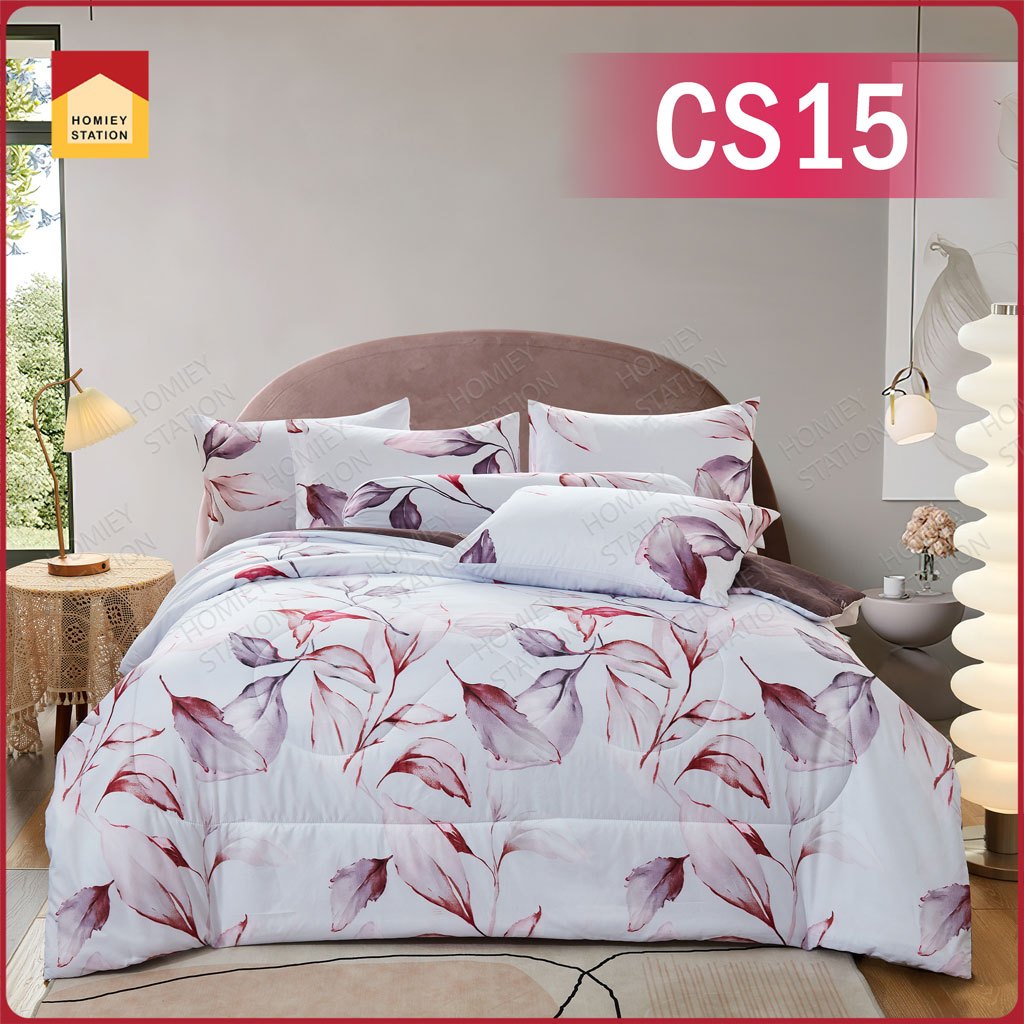 7IN1 Comforter Set Cadar with Selimut Bercorak Super Single/Queen/King ...