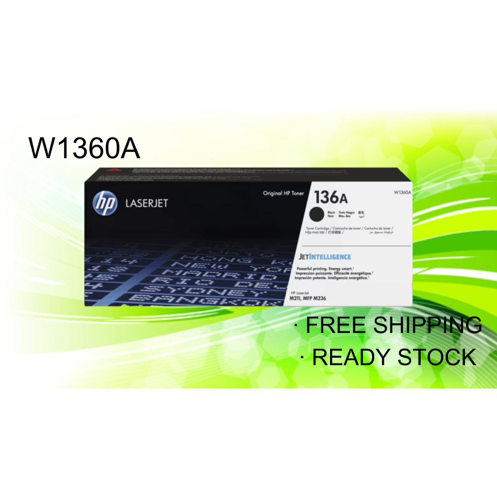 HP W1360A 136A Black Original LaserJet Toner Cartridge | Shopee Malaysia