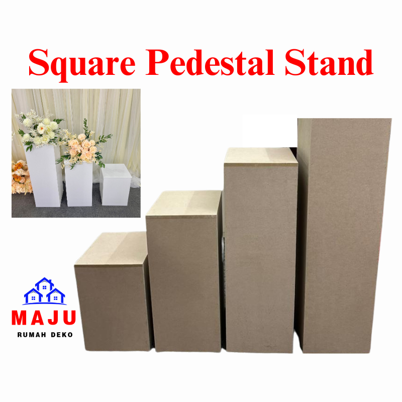 MAJU Square Pedestal Stand Wedding Kahwin Birthday Backdrop Display for ...