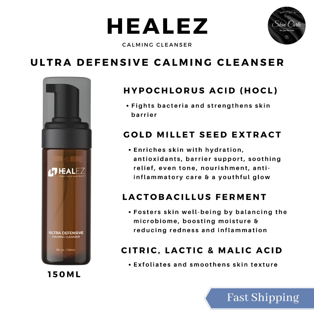HEALEZ Ultra Defensive Cleanser Daily Regenerative Soothing Moisturiser ...