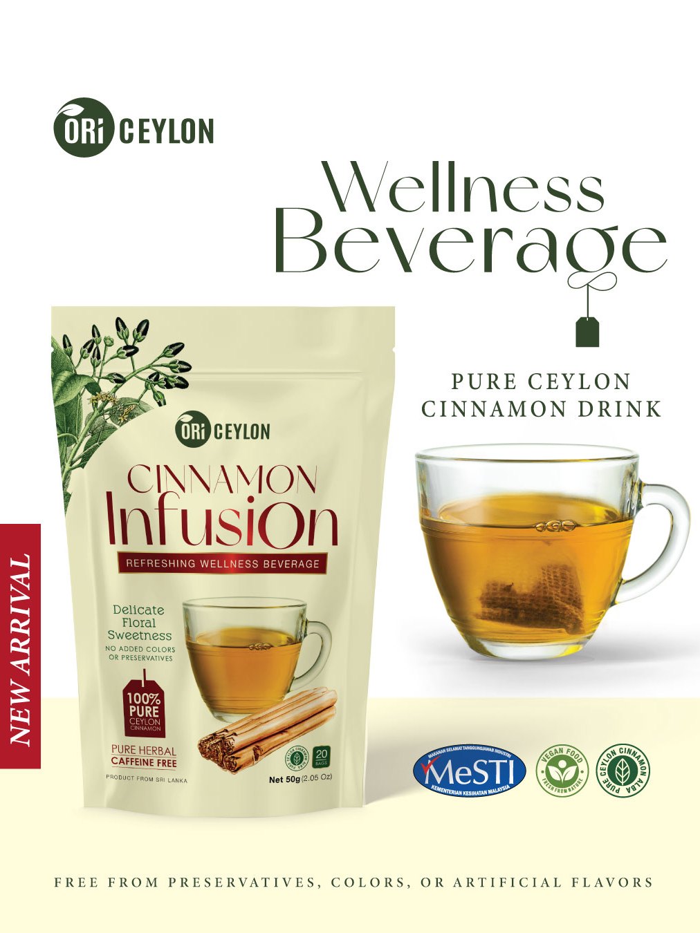 Pure Ceylon Cinnamon Wellness Beverage - Aromatic, Natural, and ...