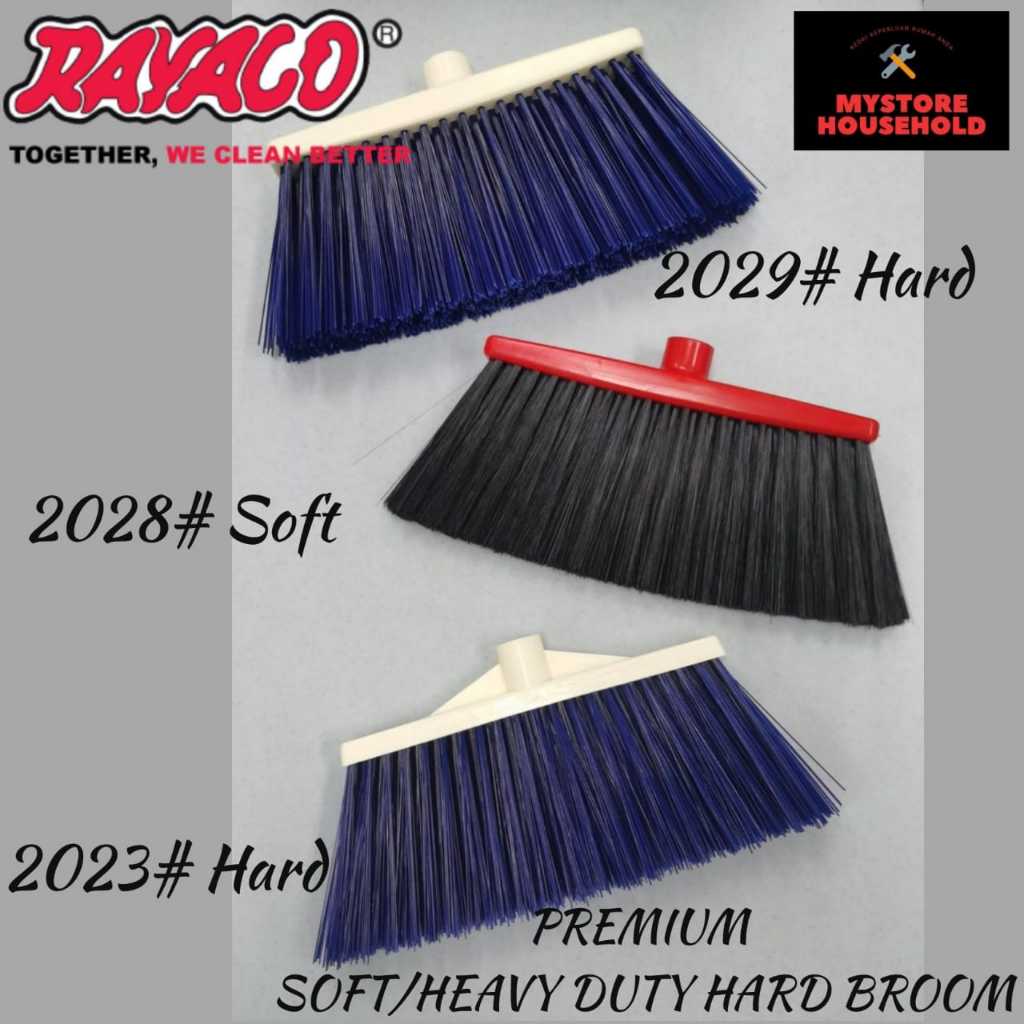 RAYACO 大 大 牌 PREMIUM BROOM 2028 SOFT | 2029 |2023 HEAVY DUTY HARD BROOM ...