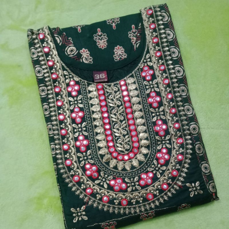 [S-5XL]LJ1011 Fancy Long Kurti Gown Indian Dress/ Baju Bollywood ...