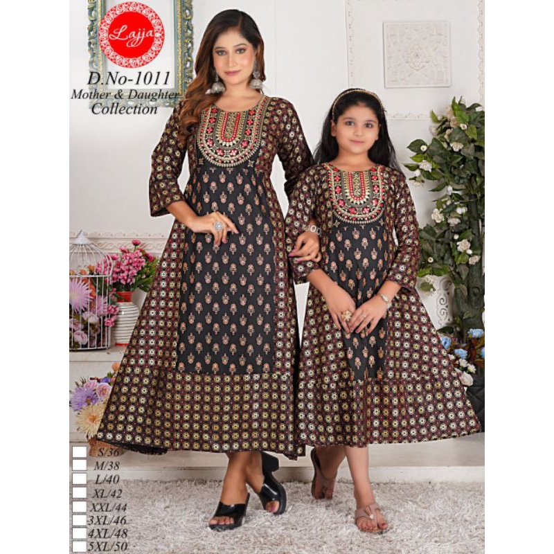 [S-5XL]LJ1011 Fancy Long Kurti Gown Indian Dress/ Baju Bollywood ...
