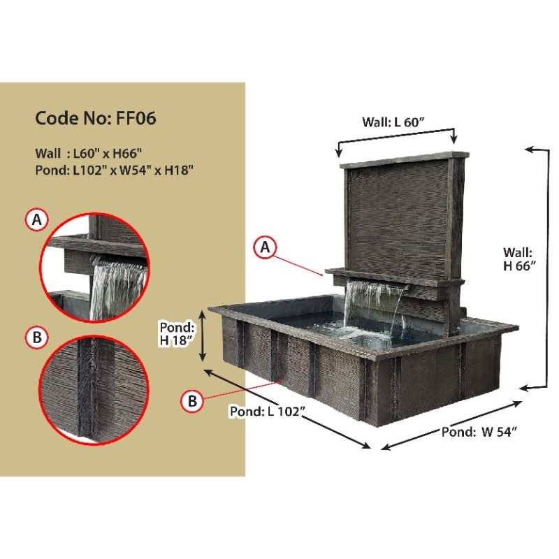 fiber fountain(fiber waterfall) | Shopee Malaysia