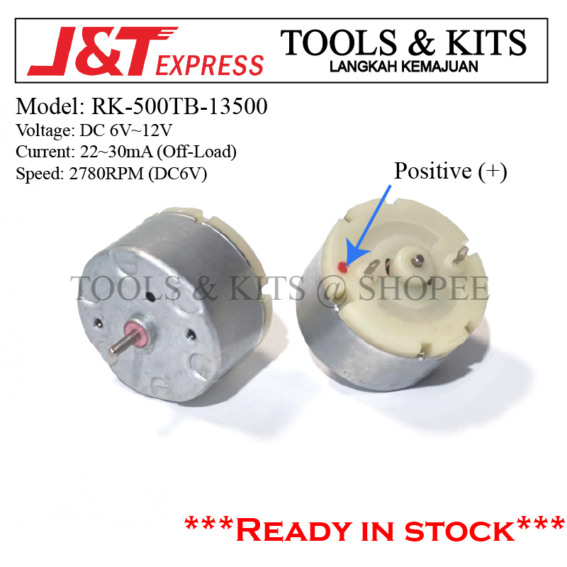 Mabuchi Carbon Brush DC Motor RK-500TB-13500 Low Current Hight Torque ...