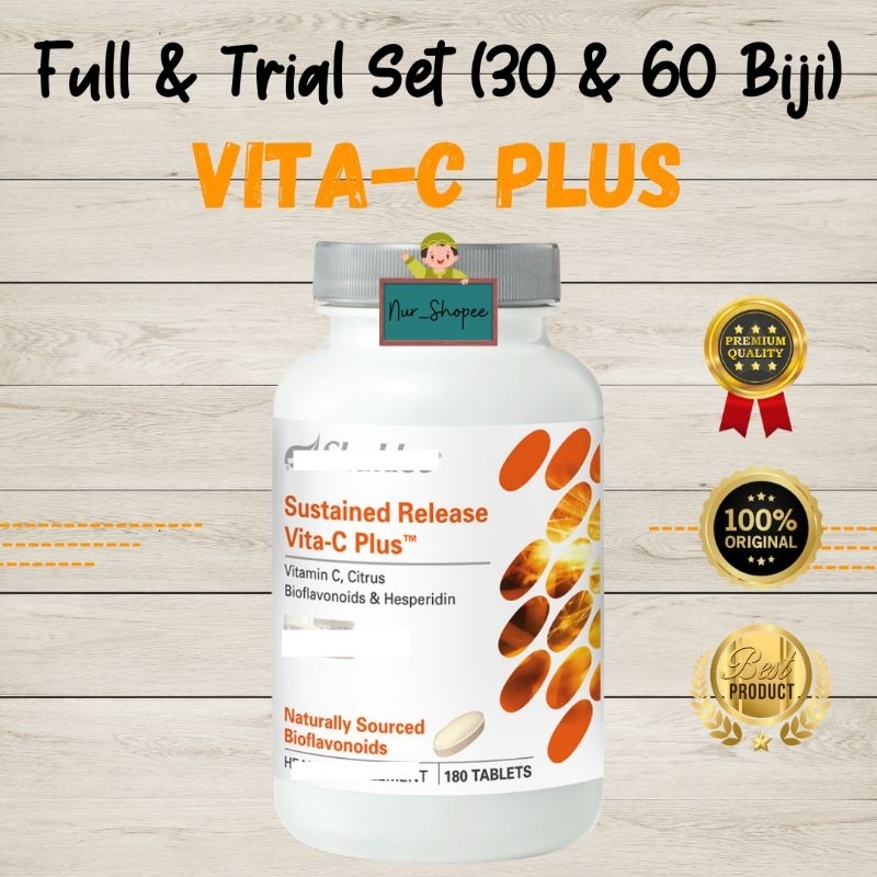 Vitamin C Plus Sustained Release 180 Tablets (100% Authentic) | Shopee ...
