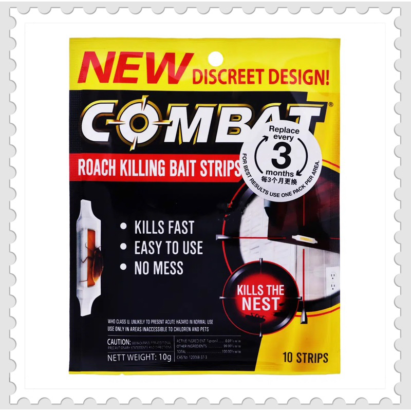 Combat Roach Killer Bait Strips 10S | Shopee Malaysia