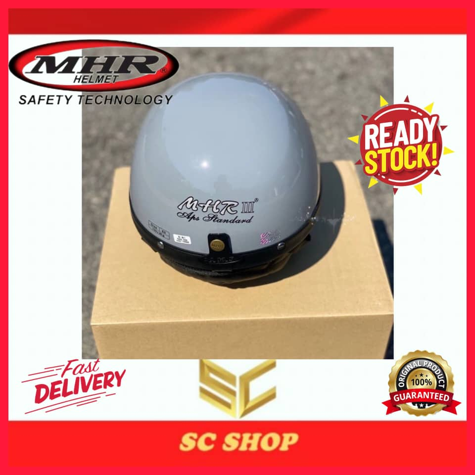 🔥READY STOCK🔥NEW COLOR ORIGINAL MHR III Half Cut Helmet ( NARDO GREY ...