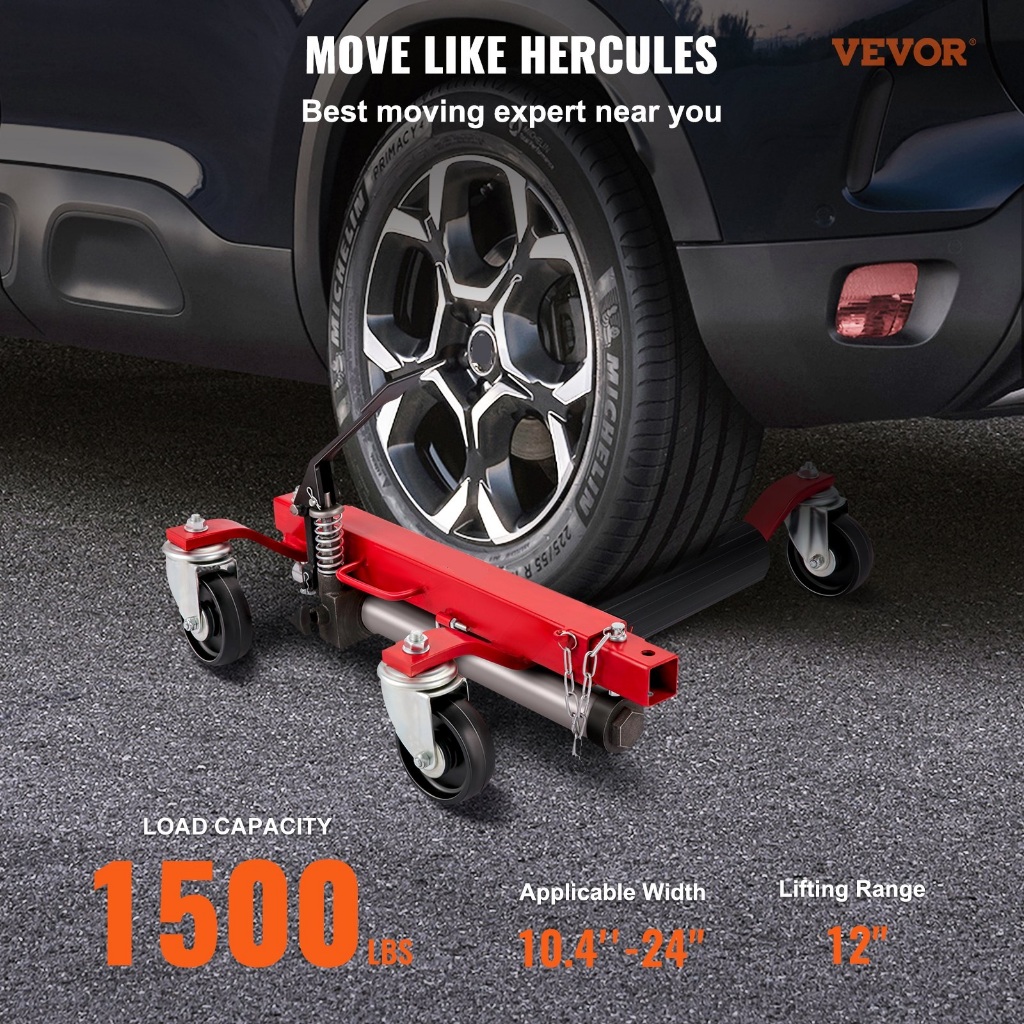 Wheel Dolly Car Dolly 3000 lbs Wheel Dolly Car Jack Dolly 12'' Wheel ...