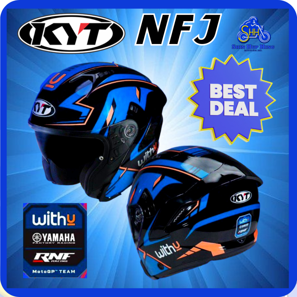 [ KYT ] KYT HELMET ORIGINAL OPEN FACE NFJ WITHU RNF 2022 HELMET ...
