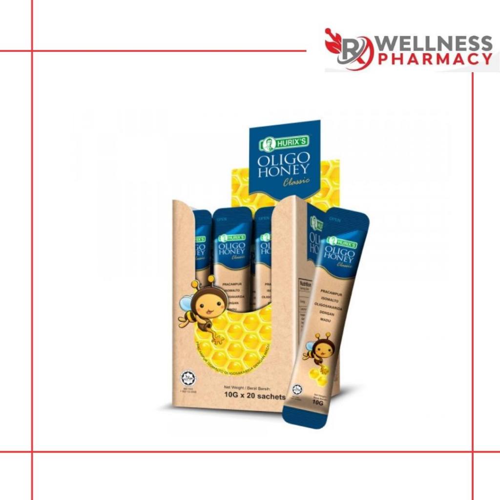 Hurix's Oligo Honey Classic (10g x3 Sachet - Loose / 10g x 20 Sachet - BOX) | Shopee Malaysia