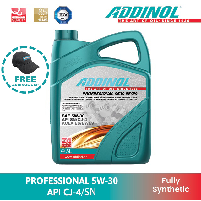 Addinol Professional 5W-30 Fully Synthetic Diesel Engine Oil (5L ...