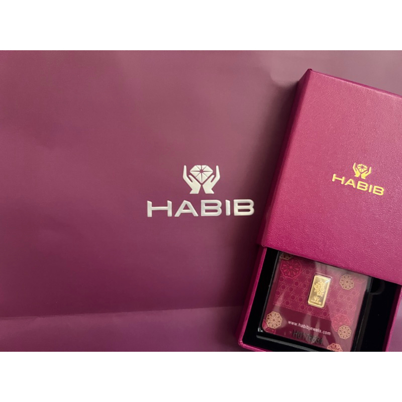 HABIB 1G 999.9 GOLD BAR 🔥FINE GOLD | Shopee Malaysia