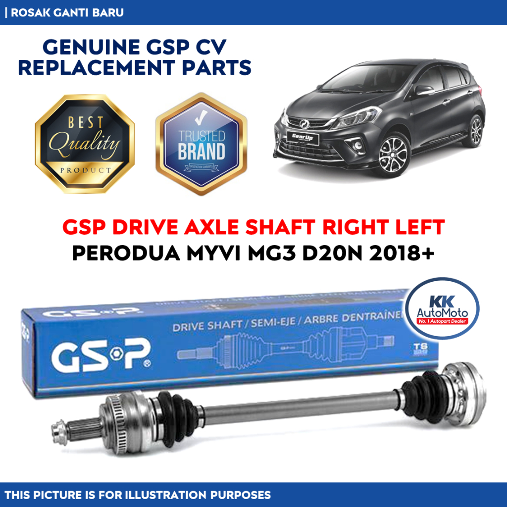 Genuine GSP Drive Shaft Perodua Myvi 2018+ D20N Premium Auto AT DCVT ...