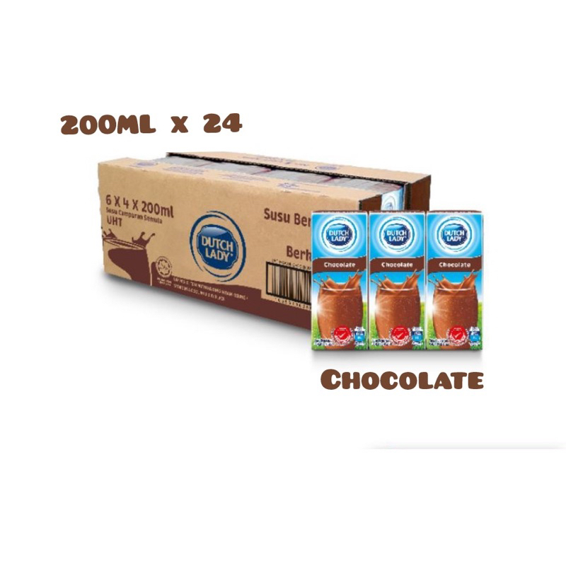 Dutch Lady Milk / Nestle MILO Activ-Go UHT (200ml x 24 Packs) | Shopee ...