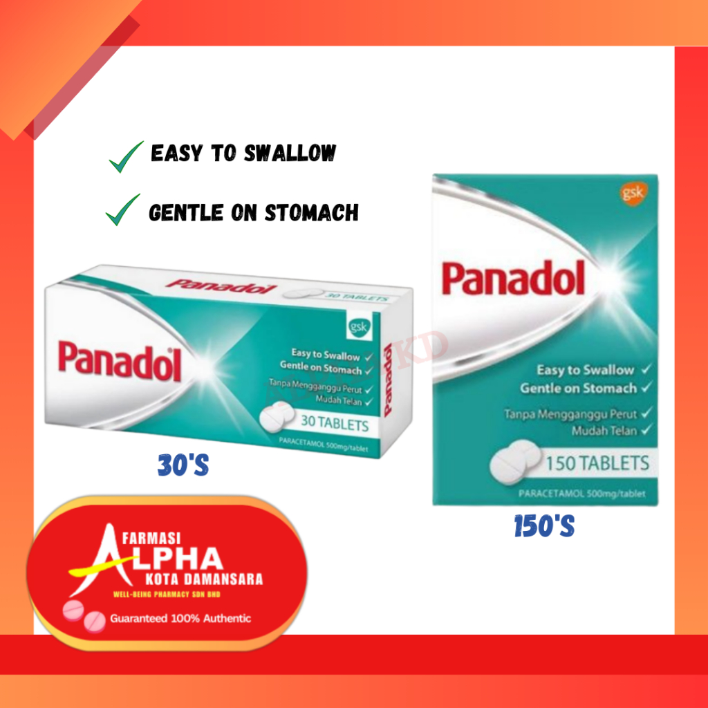 Panadol Regular Tablets 30's / 150's | Shopee Malaysia