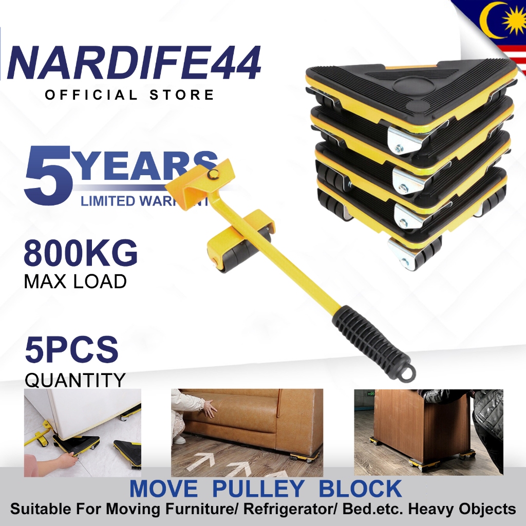 5 Years Warranty 5PCS Triangle Iron Mover Furniture Moving Tool Heavy ...