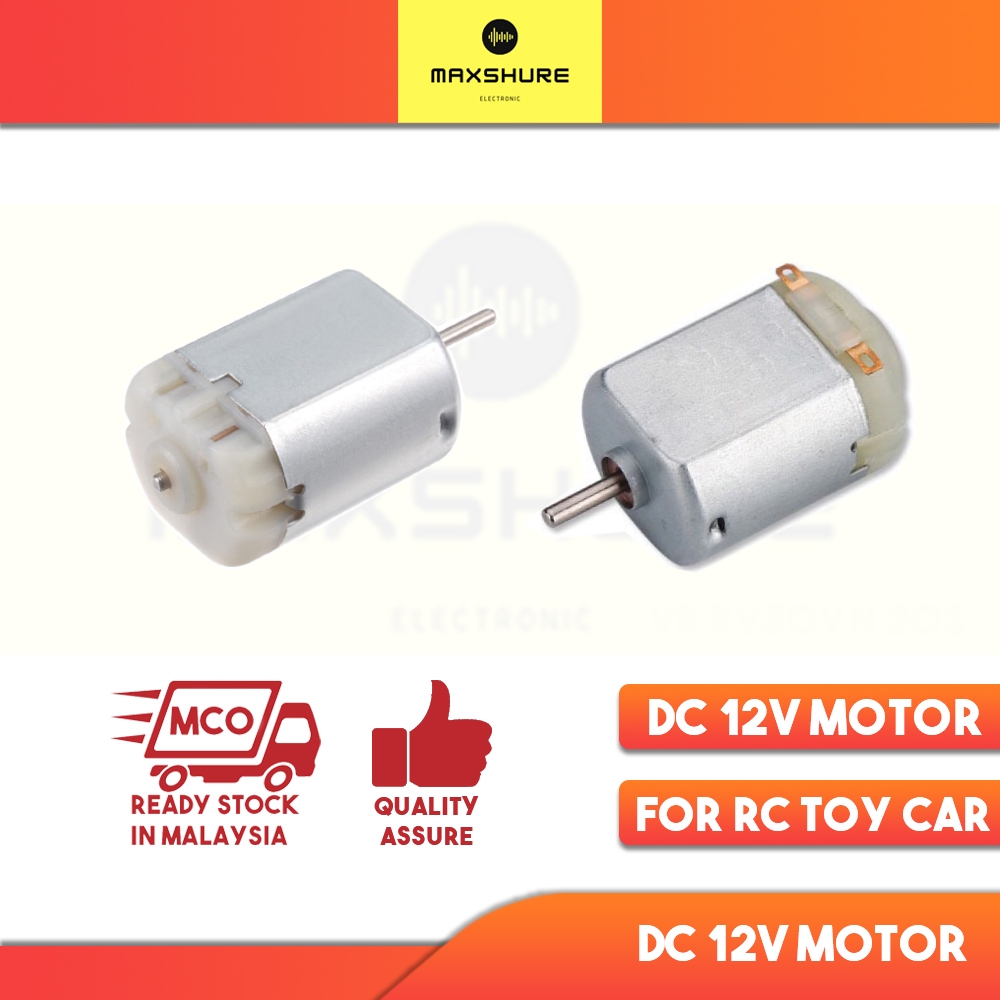 [MaxShure] DC 12V / 3V / 6V Copper Motor for RC Toy Car / DIY School Project | Shopee Malaysia